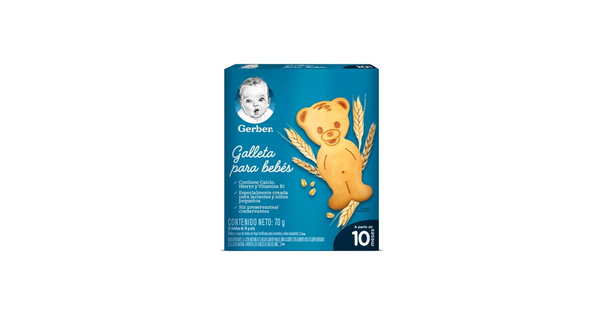 Galletas Gerber® para bebés de 10 meses 70gr | Nestlé FamilyNes